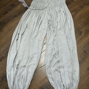 Indah | Pants & Jumpsuits | Indah Smocked Harem Pants Sm Tie Waist ...